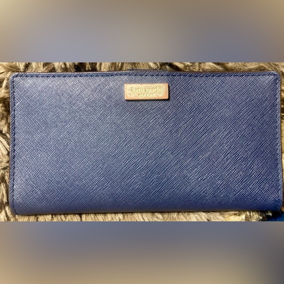 kate spade | Bags | Kate Spade Cameron Large Slim Bifold Wallet In Navy ...